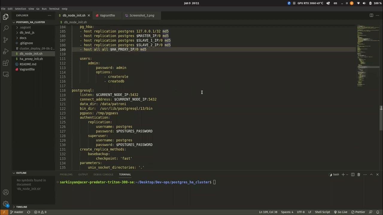 How to deploy fault tolerance PostgreSQL db cluster EXPLAINED - YouTube