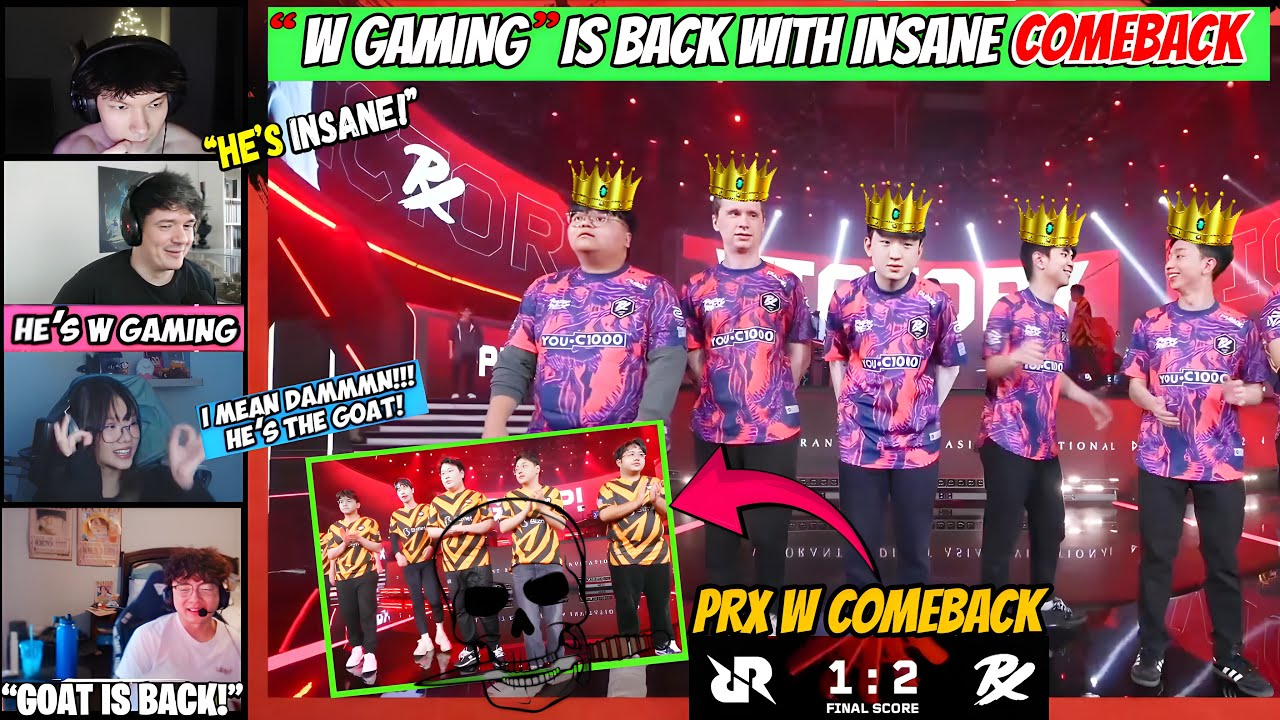 EG Shanks, Sinatraa, Sliggy & Spicyuu Reacts to PRX W Gaming Shows ...