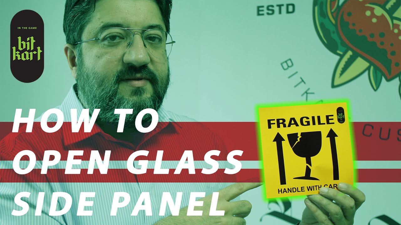 Opening glass side panels when you receive your PC - YouTube