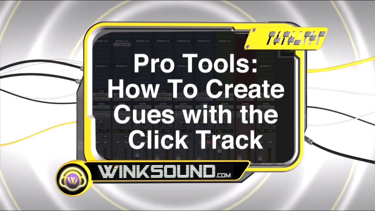 Pro Tools: How To Create Cues with the Click Track | WinkSound - YouTube