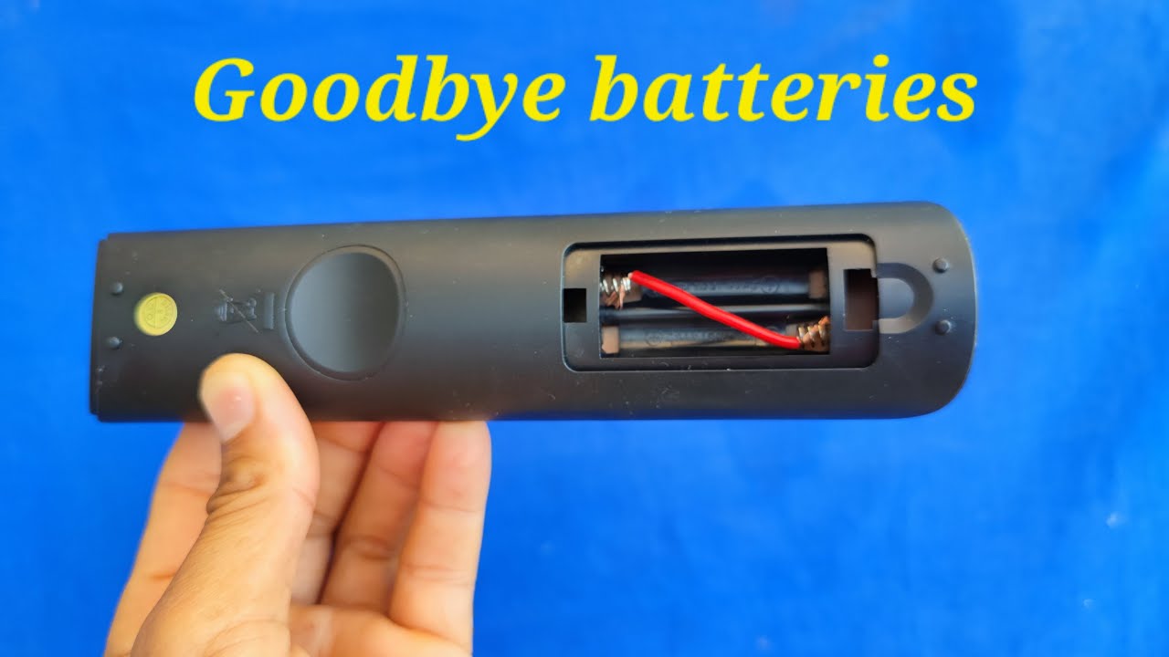 Goodbye to remote control batteries - YouTube