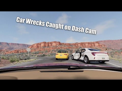 Car Crashes Caught On Dash Camera | Realistic BeamNG.drive #2 - YouTube