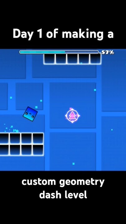 Day 1 of making a custom geometry dash level | #gaming #geometrydash ...