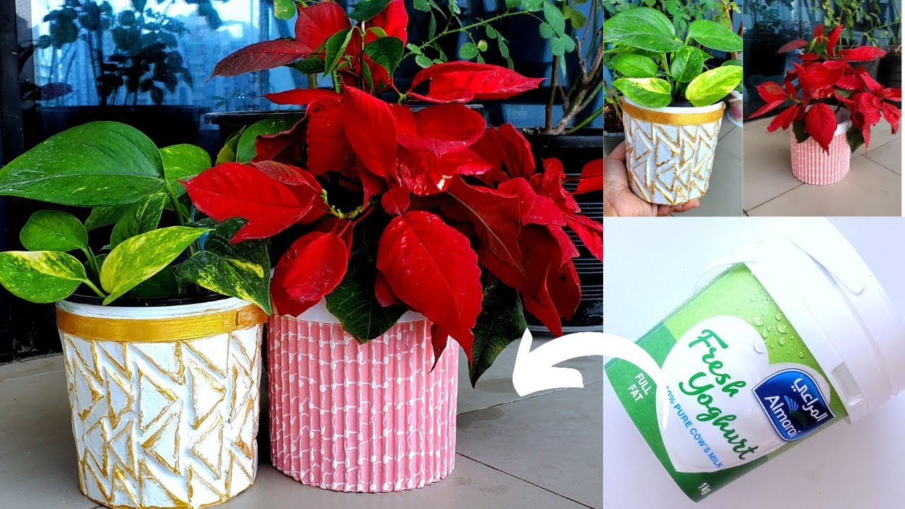 Planters DIY Using Waste Material | Easy Planter DIY Using Cardboard ...