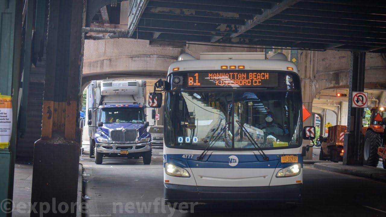 MTA NYCT Bus: 2012 New Flyer Xcelsior XD60 #4777 on the B1 - YouTube