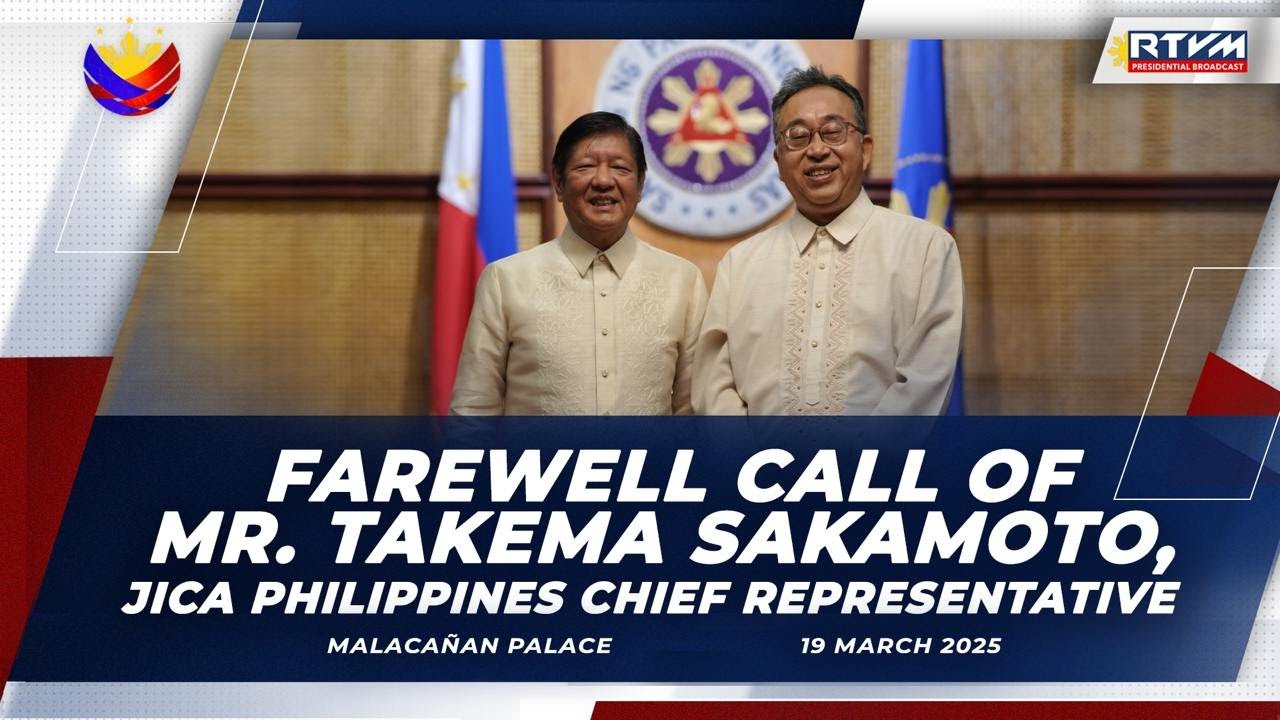 Farewell Call of Mr. Takema Sakamoto, JICA Philippines Chief ...