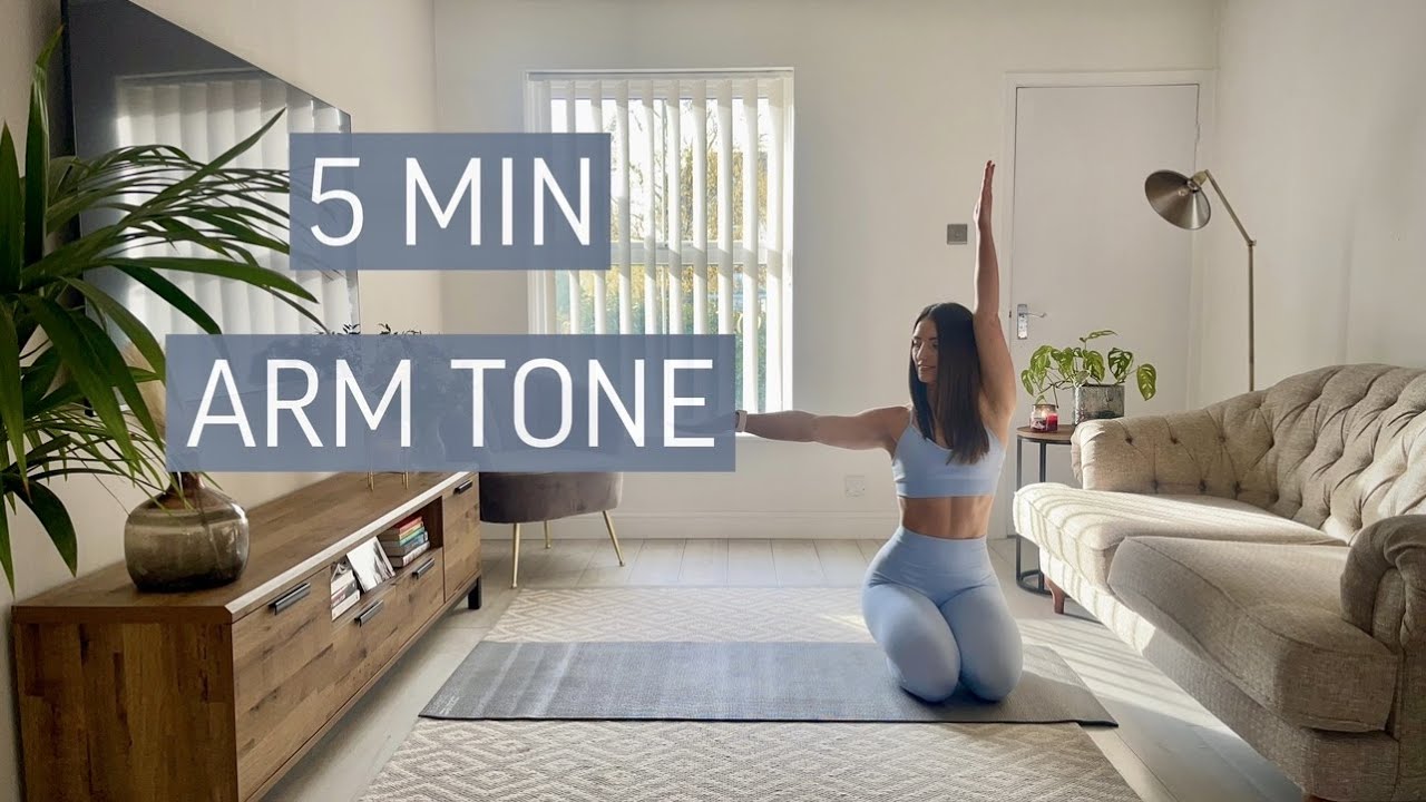 5 MIN ARM TONE WORKOUT - No Equipment - YouTube
