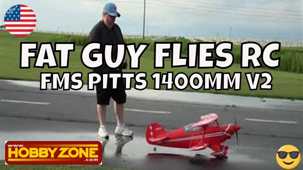 FMS PITTS 1400mm REVIEW by Fat Guy Flies RC - YouTube