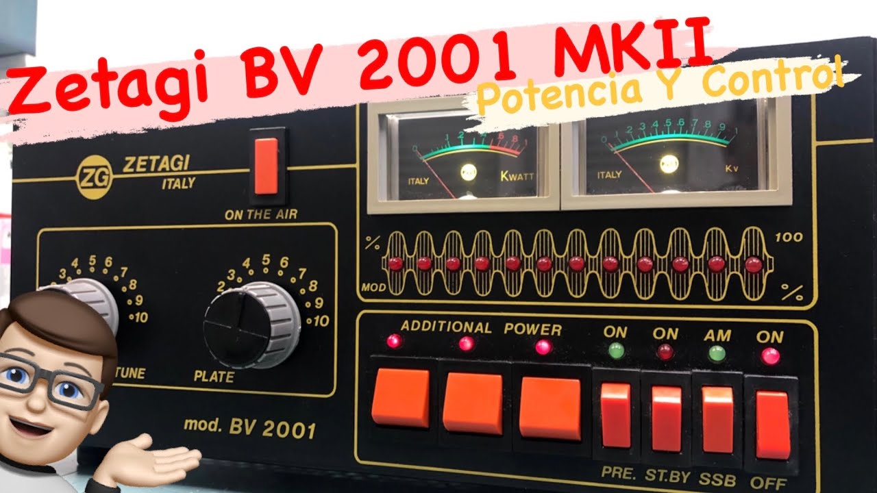 Zetagi BV 2001 MK2 | Amplificador CB | Reparación bien merecida y ...