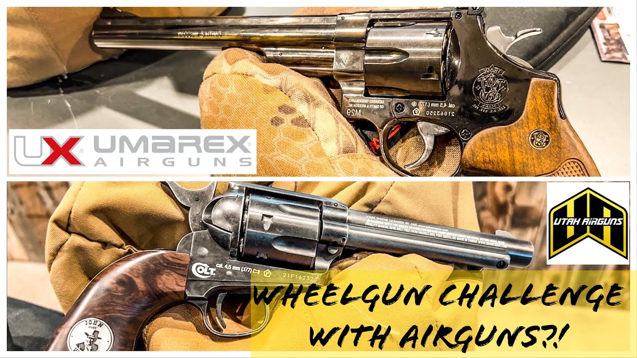 I Challenge Rifle Shooters To A WHEEL GUN MATCH?! Umarex M29 VS Colt ...