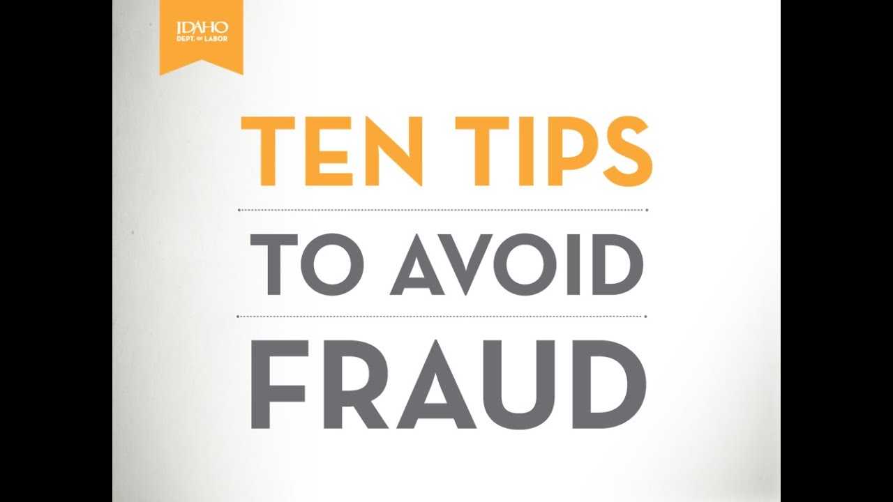 Ten tips to avoid unemployment insurance benefits fraud - YouTube