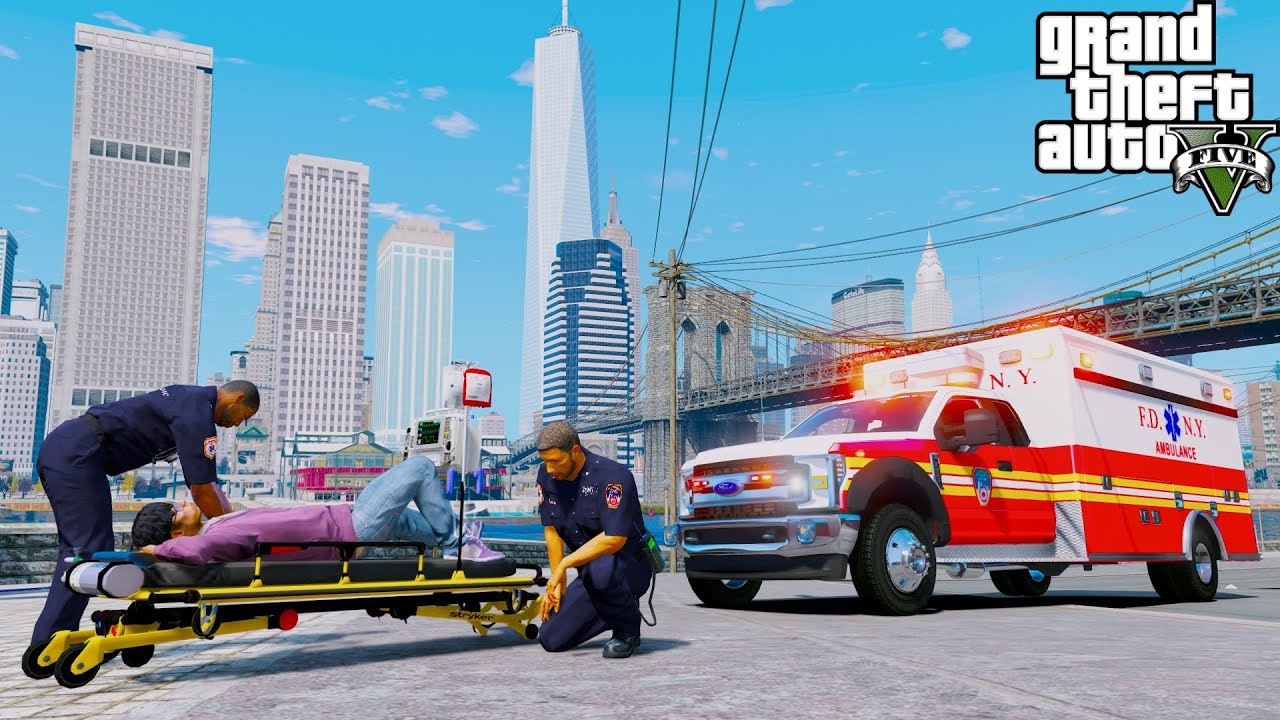 Incredible Rescue By FDNY EMS Ambulance In Liberty City - GTA 5 ...