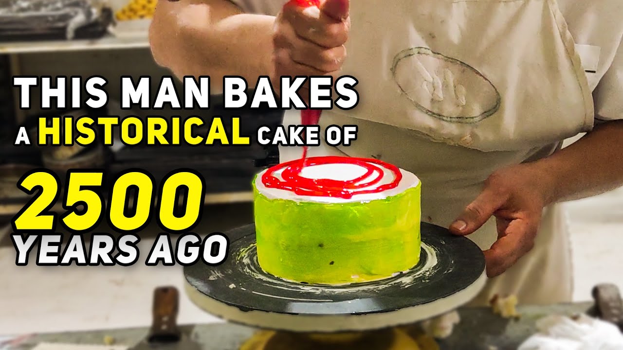 YALDA CAKE | Baking Yalda Cake In IRAN | Iranian Cake | Persian Cake ...