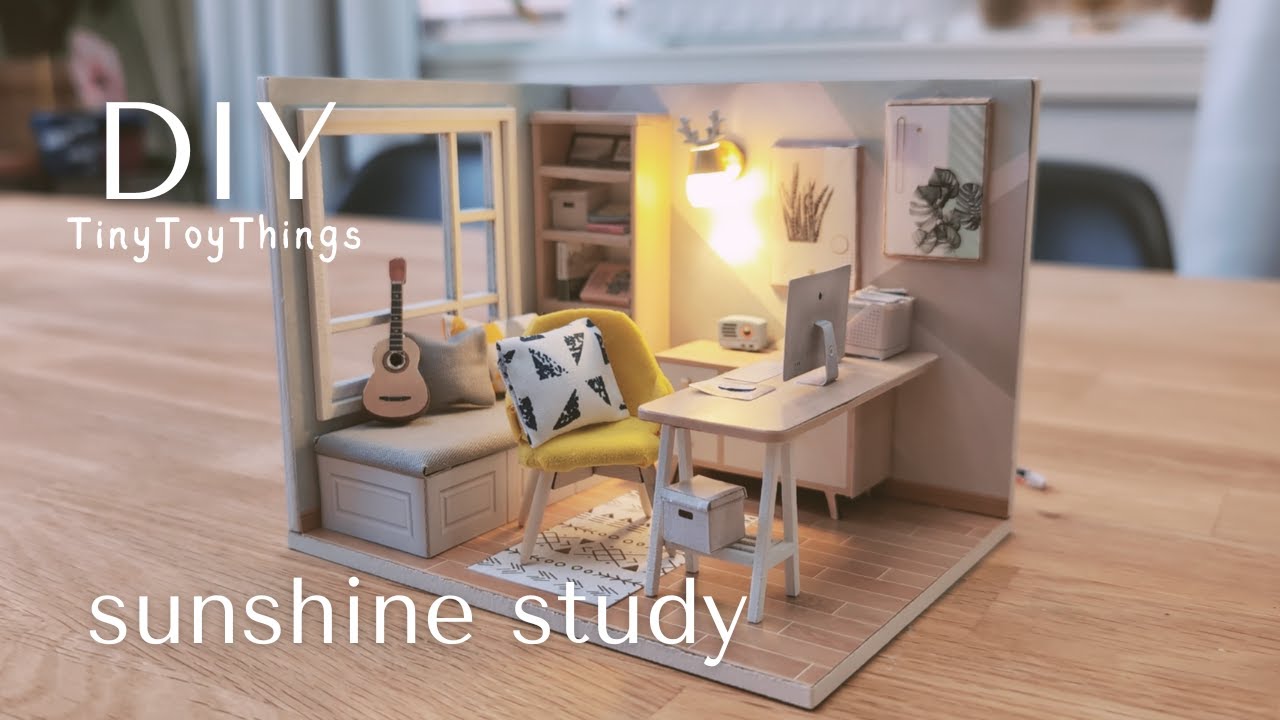 DIY Sunshine Study miniature house - YouTube