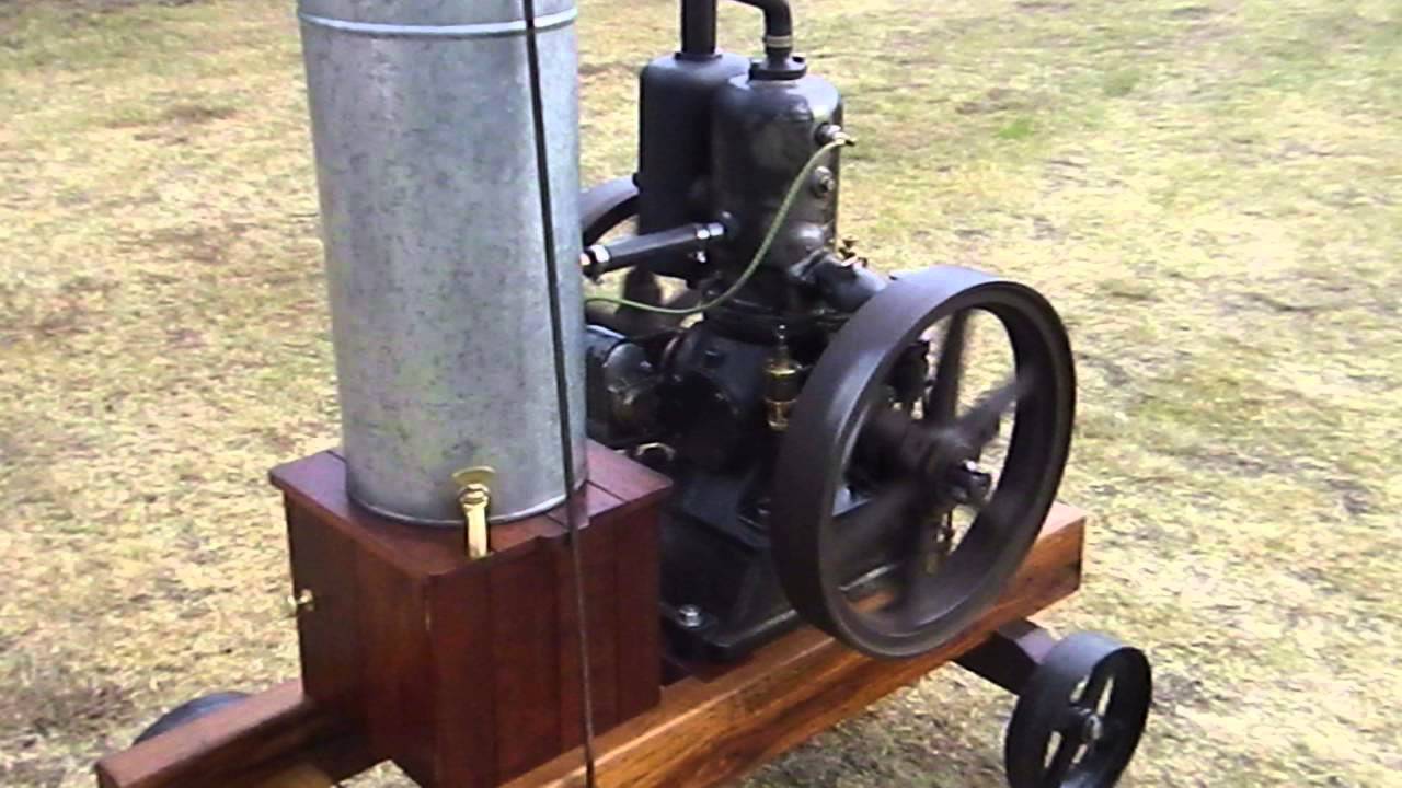 ~vintage 1915 sunshine stationary engine, engine number 599~ - YouTube