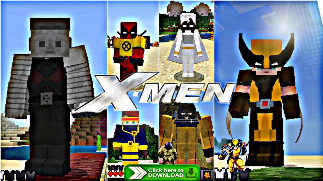 X Men Addon For Minecraftpemçverse Youtube
