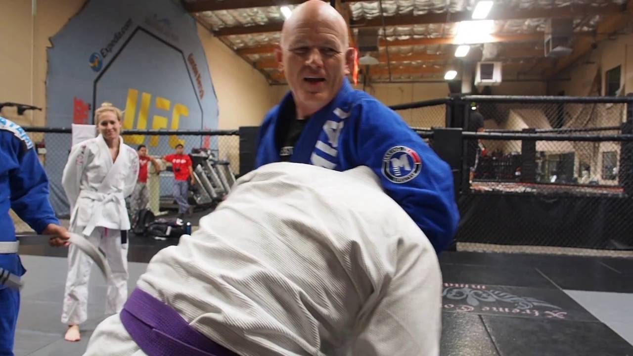 BJJ: Standing High Elbow Guillotine Choke with Chad Lyman - YouTube