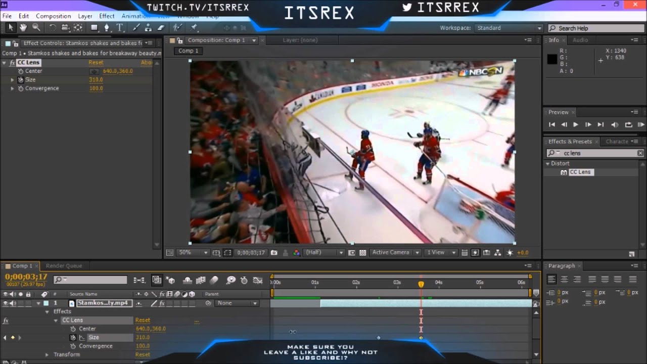 How to do the "droplet" cc lens effect in Adobe After Effects - YouTube
