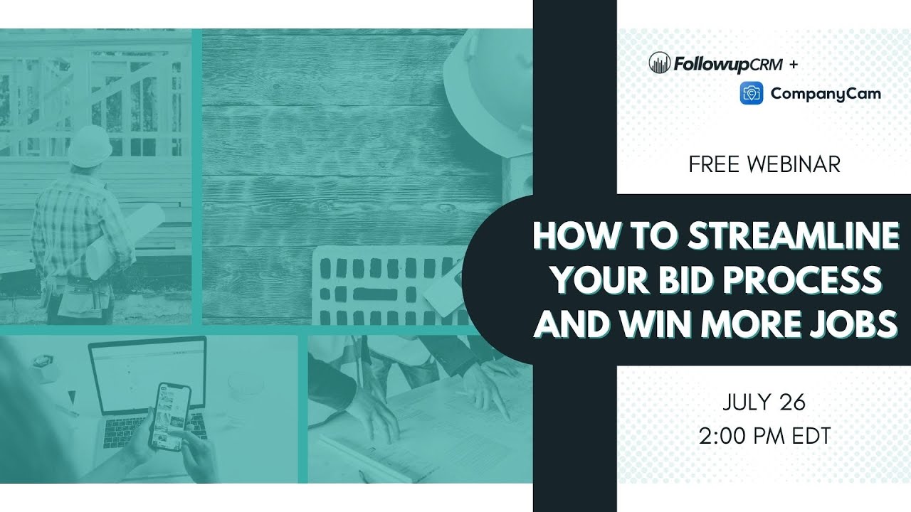 Followup CRM + Company Cam Webinar - YouTube