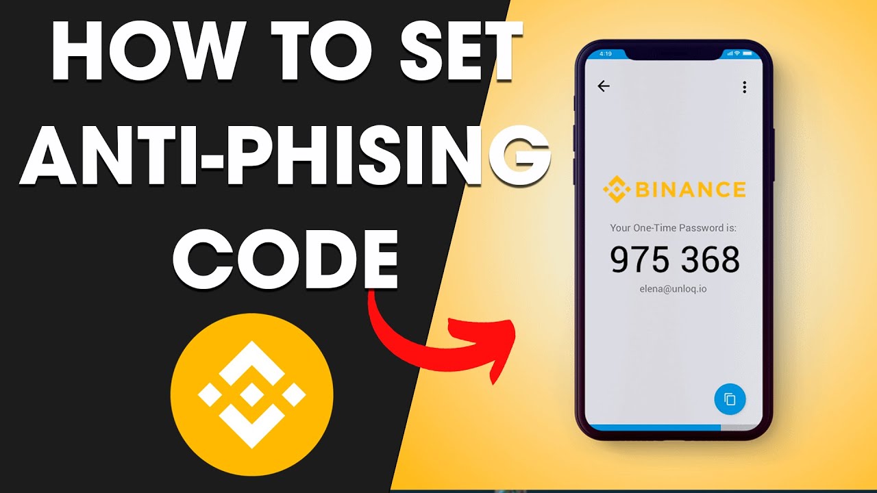 How to Set Up Anti-Phising Code on Binance | Tutorial - YouTube