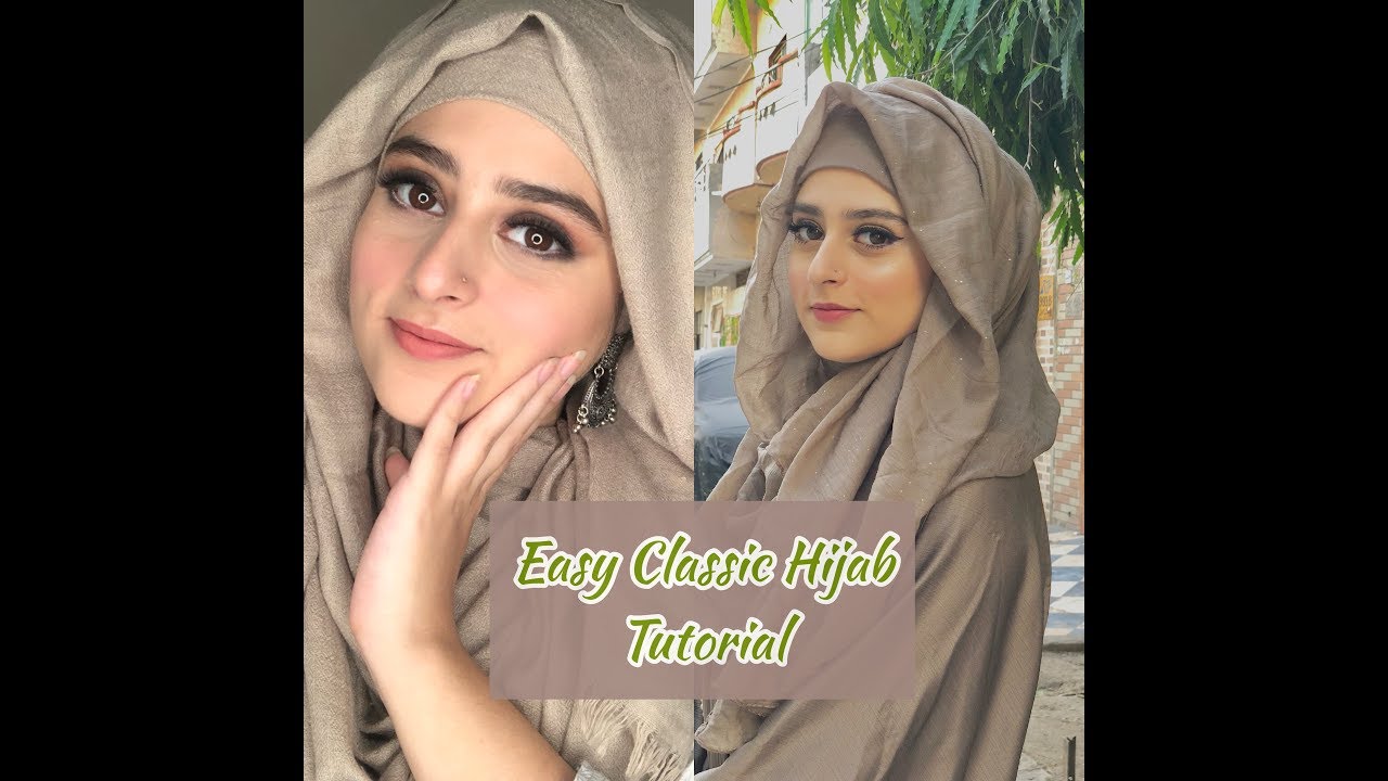 EASY AND CLASSIC HIJAB TUTORIAL FOR ALL OCCASSIONS | SAMRA MIRR - YouTube