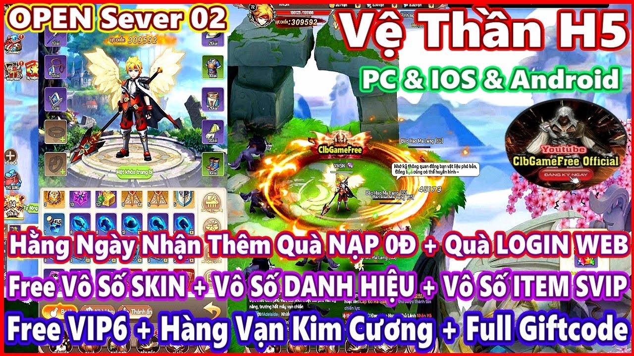 《H5Game Lậu》Vệ Thần VH : Free VIP6 + Hàng Vạn GEM + Full Giftcode - PC ...