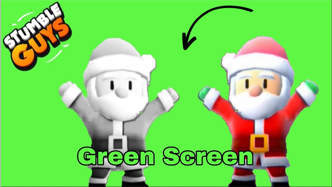 Green Screen Stumble guys. papai noel ( stumble santa) #canaldocalebe # ...