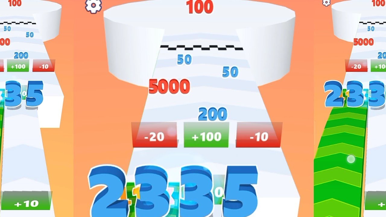 Number run game -All the numbers together form a big number. - YouTube