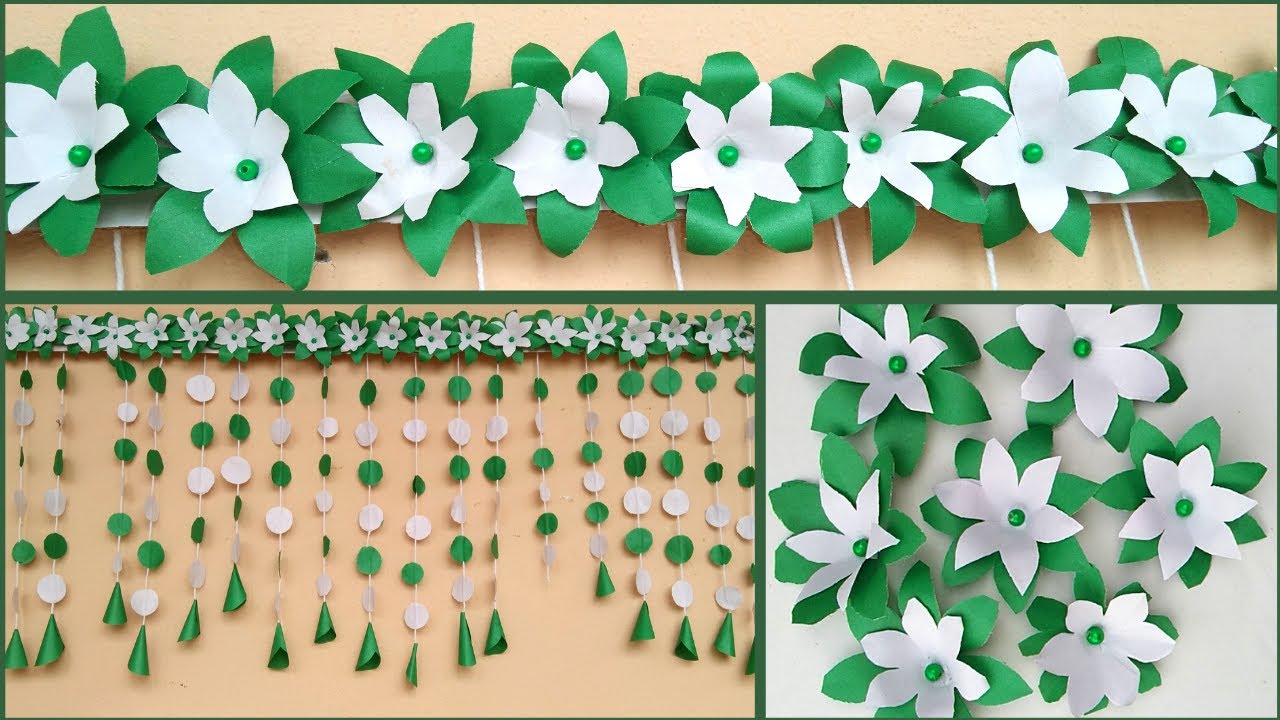 Independent Day of Pakistan Decoration Ideas | door hanging with paper ...