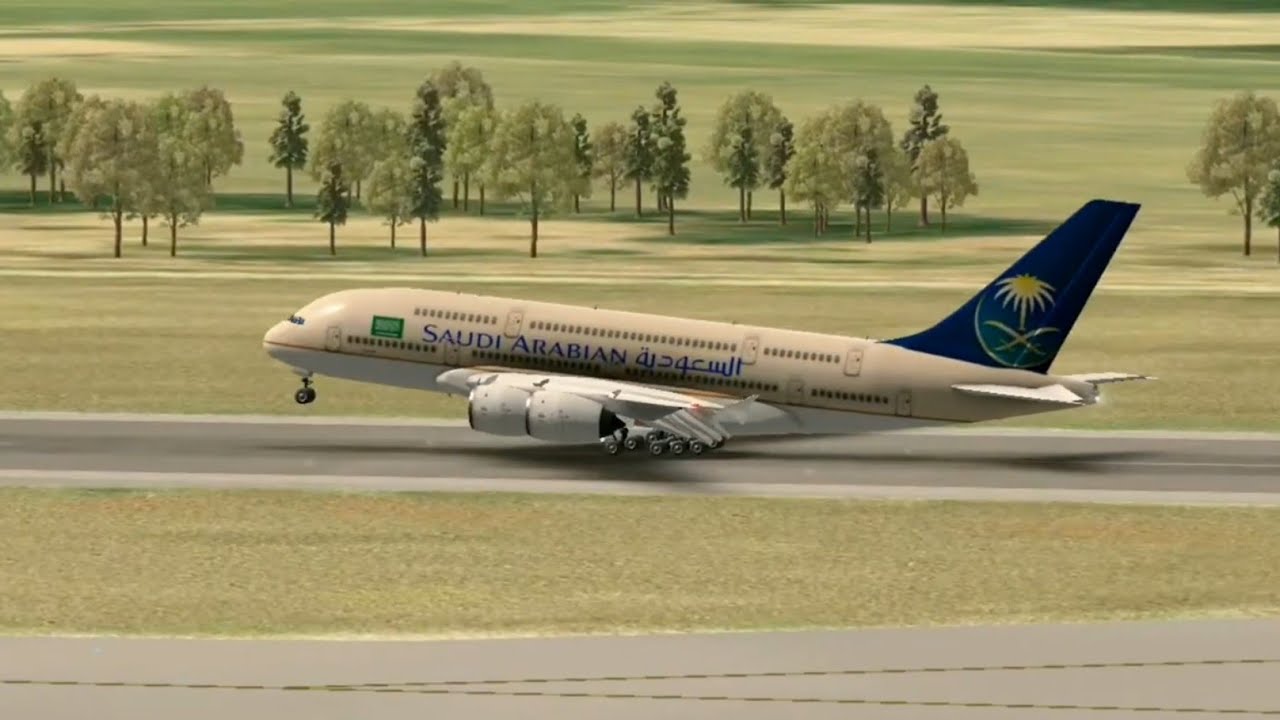 RFS SAUDI ARABIAN A380 TAKEOFF - YouTube