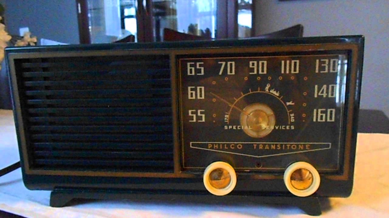 1953 Philco Transitone 53-562 (Electronics Restored!) - YouTube