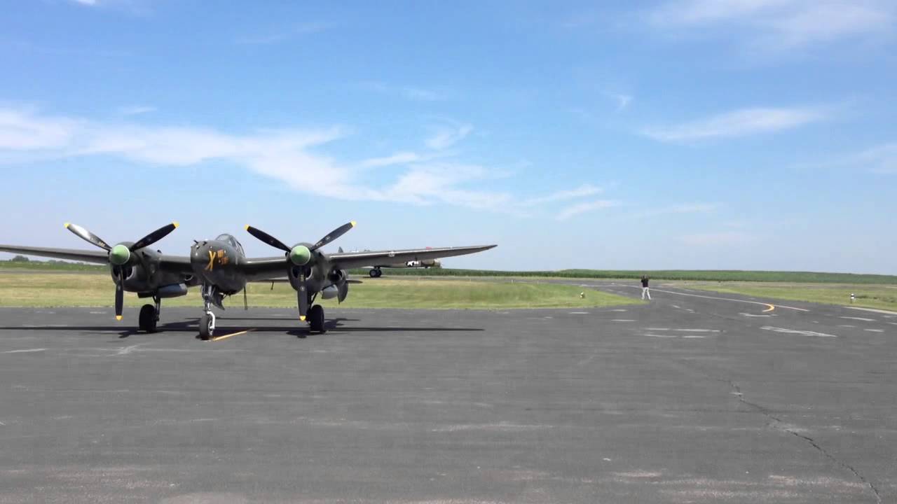 Paper Doll B-25 Mitchell taking off from the Fagen Fighter - YouTube