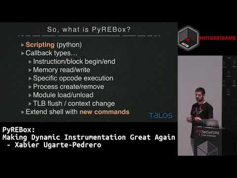 CommSec PyREBox Making Dynamic Instrumentation Great Again X Ugarte Pedrero - YouTube