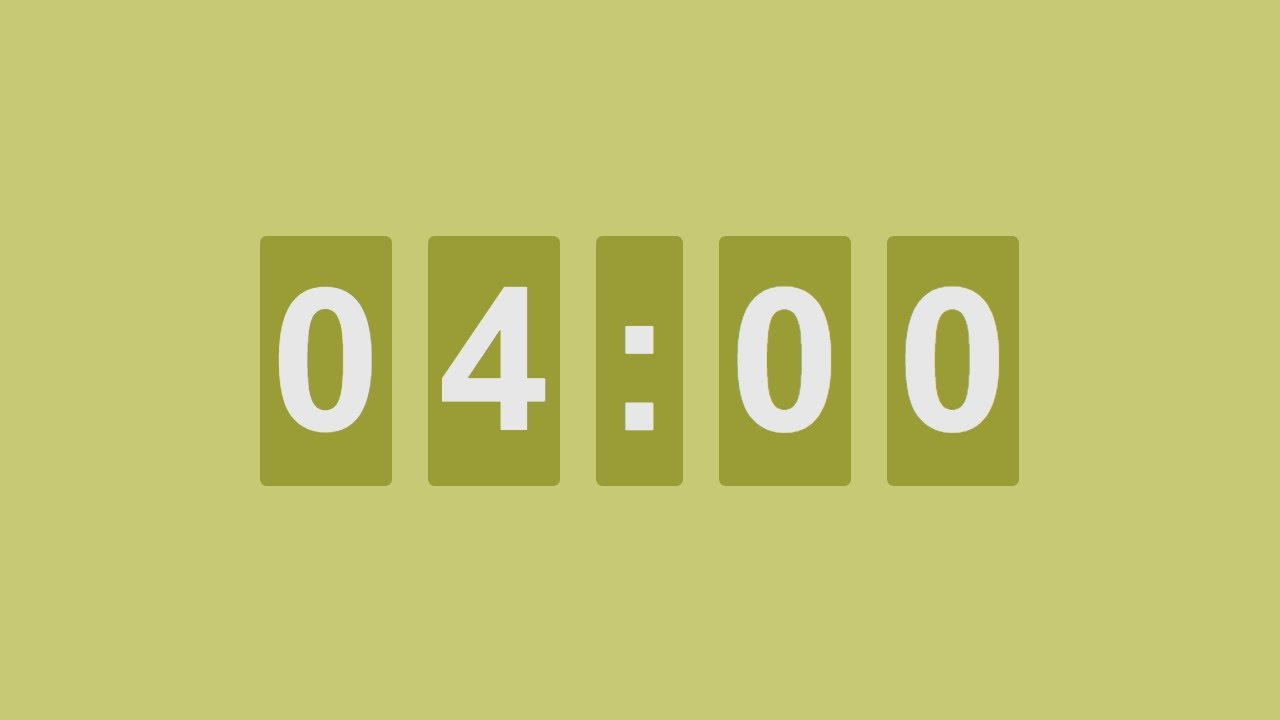 4 Minutes Timer with Relaxing Music and Alarm - YouTube