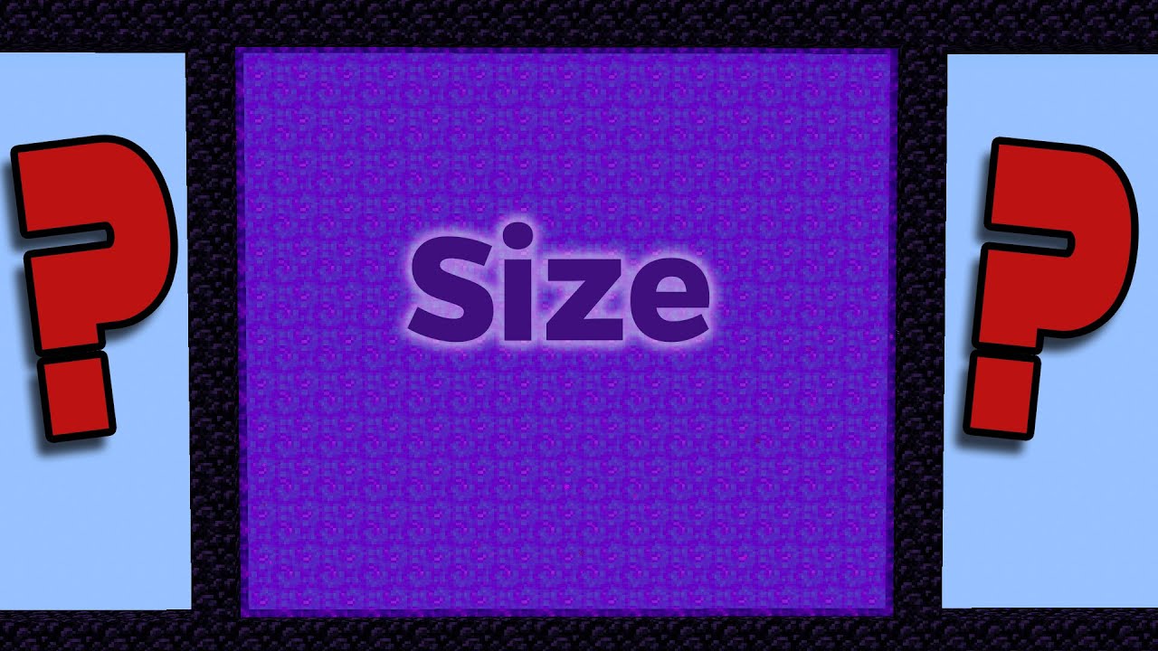 Max portal size in Minecraft - YouTube