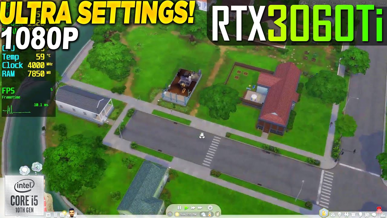 The Sims 4 RTX 3060 Tİ - 1080p Ultra, - YouTube