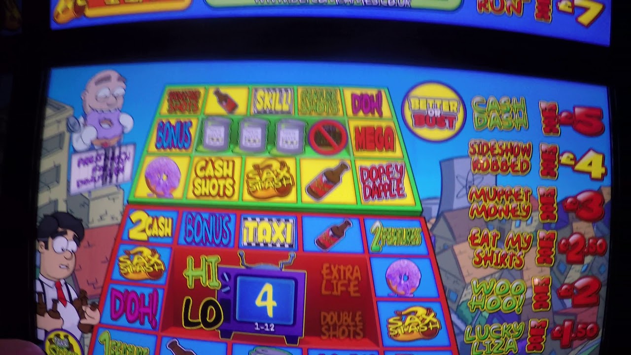 the winsomes touch screen fruit machine cash or bust and up on the ...