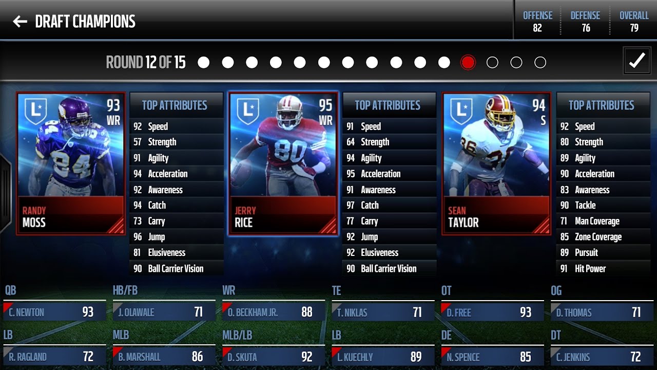 MADDEN MOBILE DRAFT CHAMPIONS!! - {MUST SEE} - YouTube