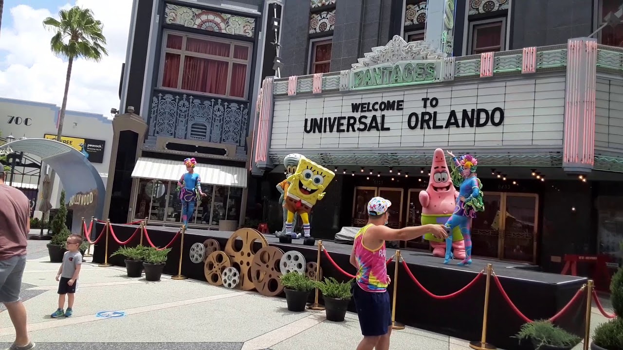 Spongebob Squarepants Live Universal Studios Orlando Theme Parks - YouTube