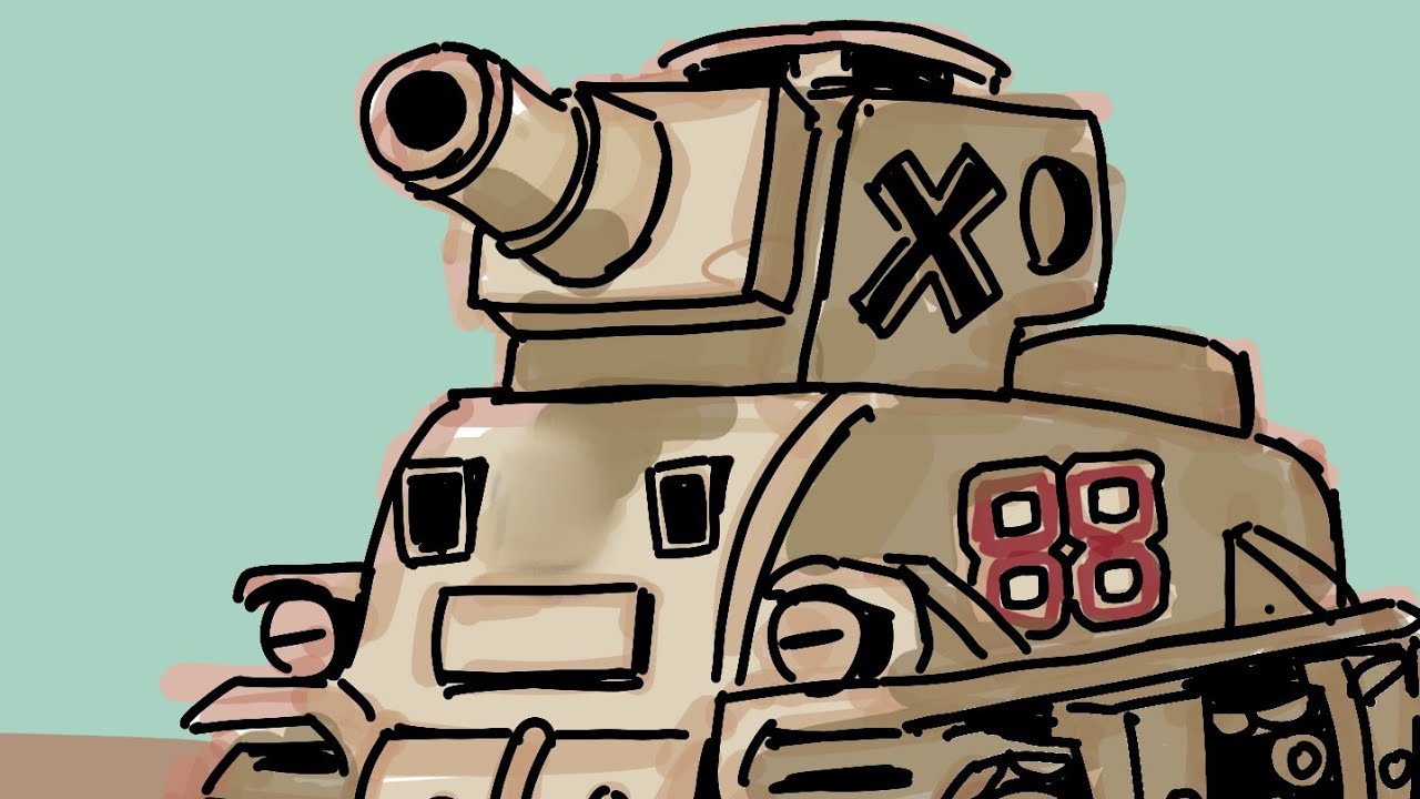 Metal Slug Tank DI-COKKA drawing 메탈슬러그 탱크 그리기 - YouTube