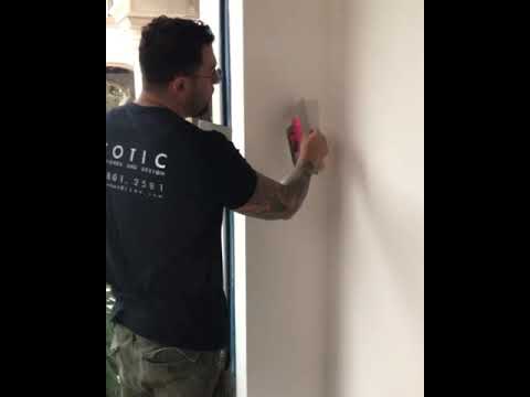 Venetian plaster inside outside corners. - YouTube