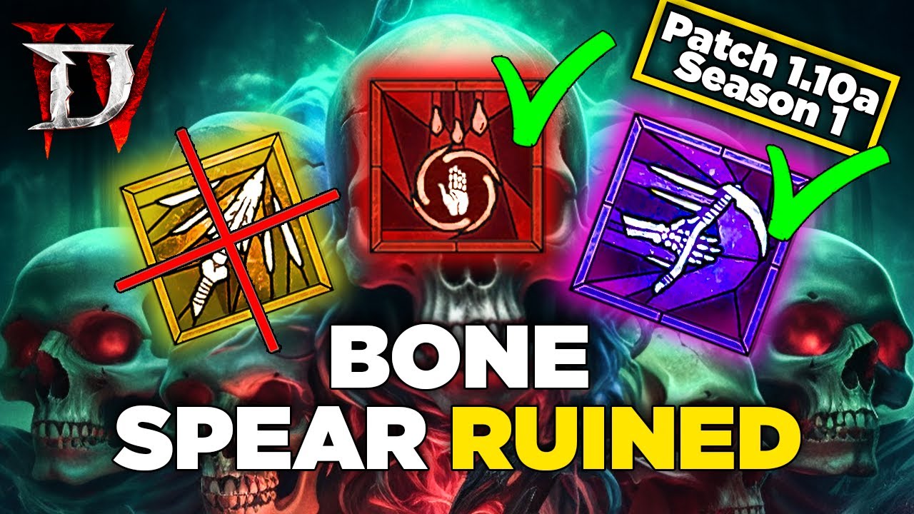 Diablo 4 S1 Patch Notes NECROMANCER Buff & Nerf Deep Dive - YouTube