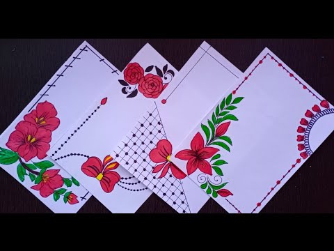 4 Project work designs /Simple border designs for project/File ...
