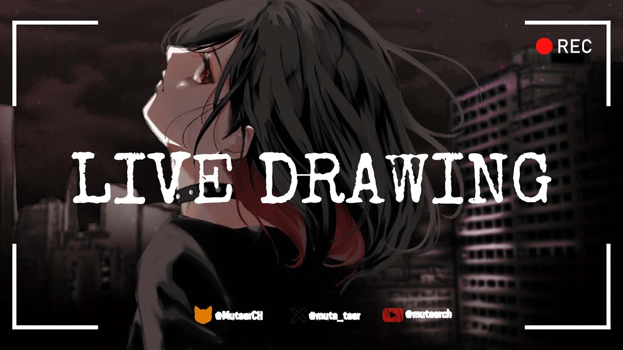 #mute_ART Drawing Emo Anime Characters! - YouTube