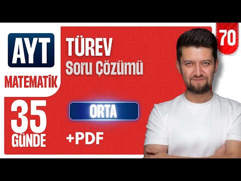 AYT MATEMATİK | Türev Medium Test 1 | 70. Video