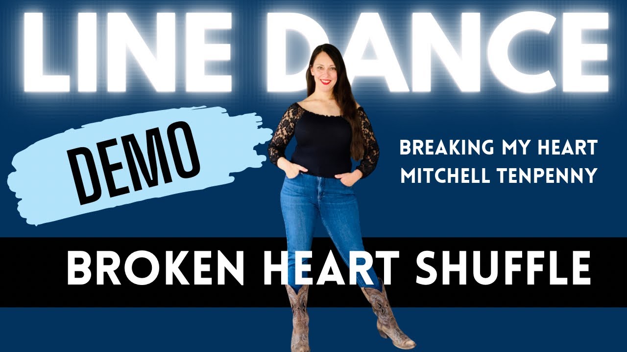 Broken Heart Shuffle line dance demo - YouTube