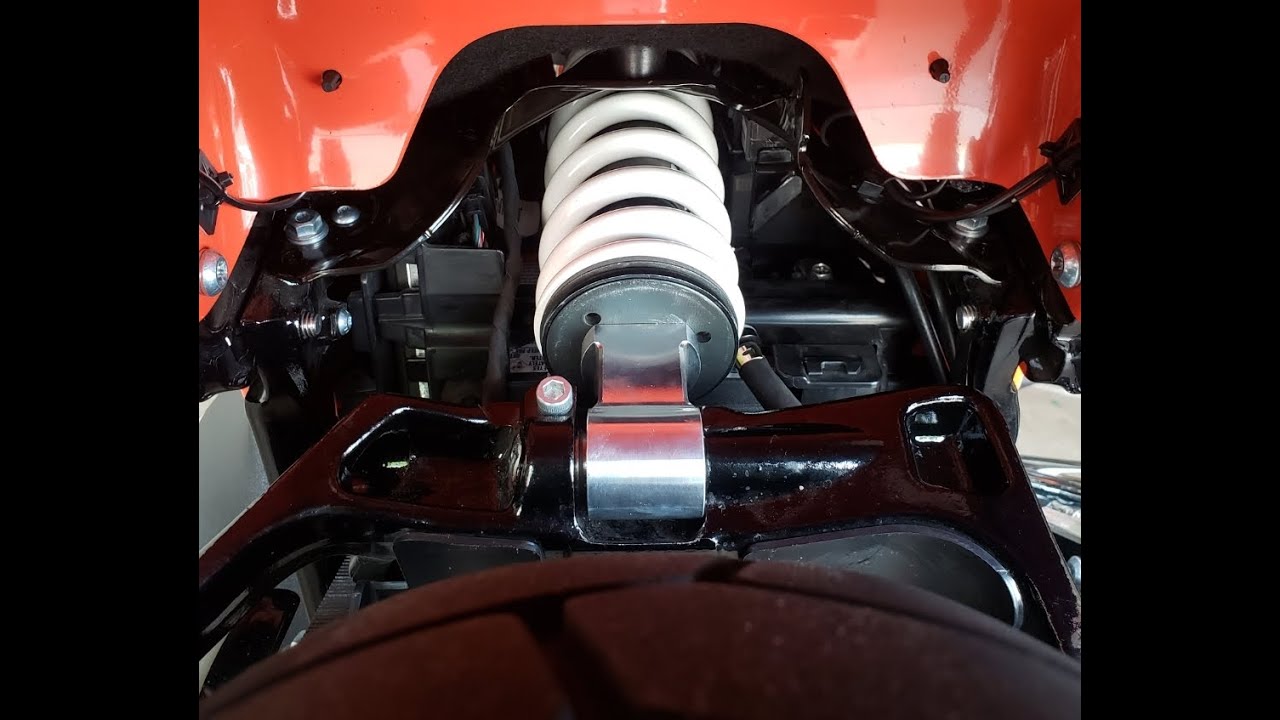 Softail Fat Bob Rear Shock Extension Upgrade - YouTube