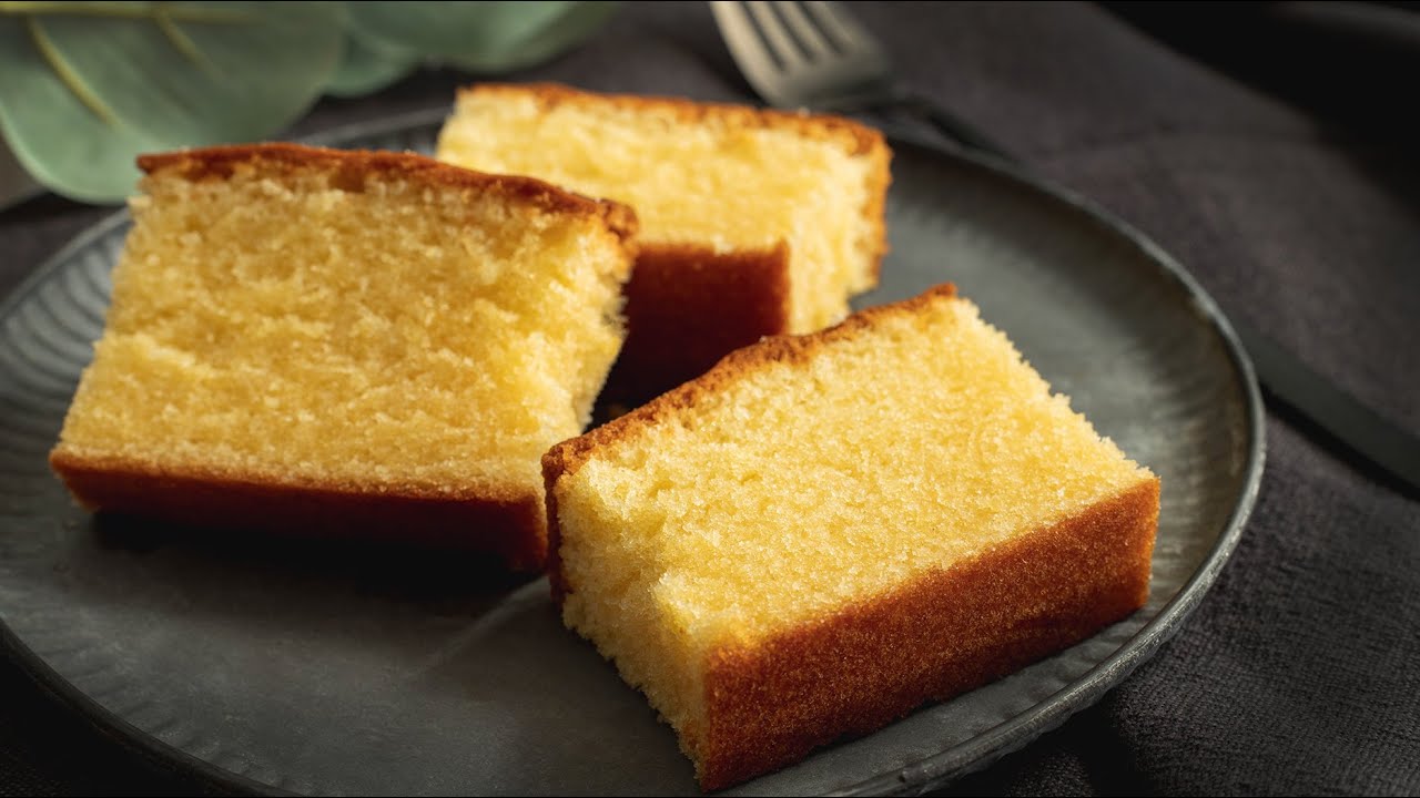Soft and Moist Butter Cake | How to make Butter Cake | ASMR Cooking ...