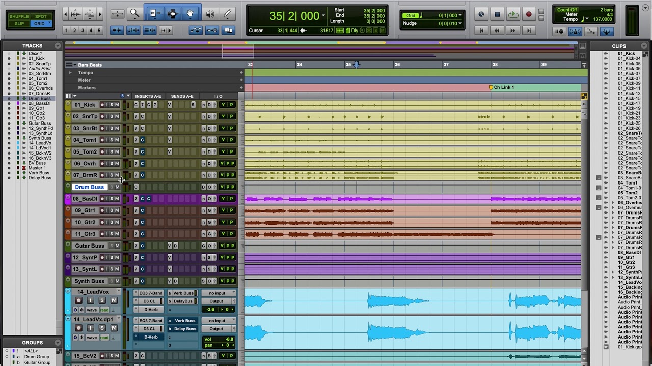 Two way to apply Parallel Compression in Pro Tools - YouTube