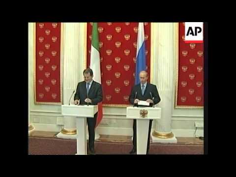Italian Premier Prodi meets Russian President Putin